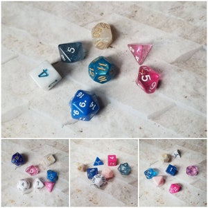Transgender Flag 16mm Dnd Dice, Hand Chosen, Curated Set of Polyhedral ...