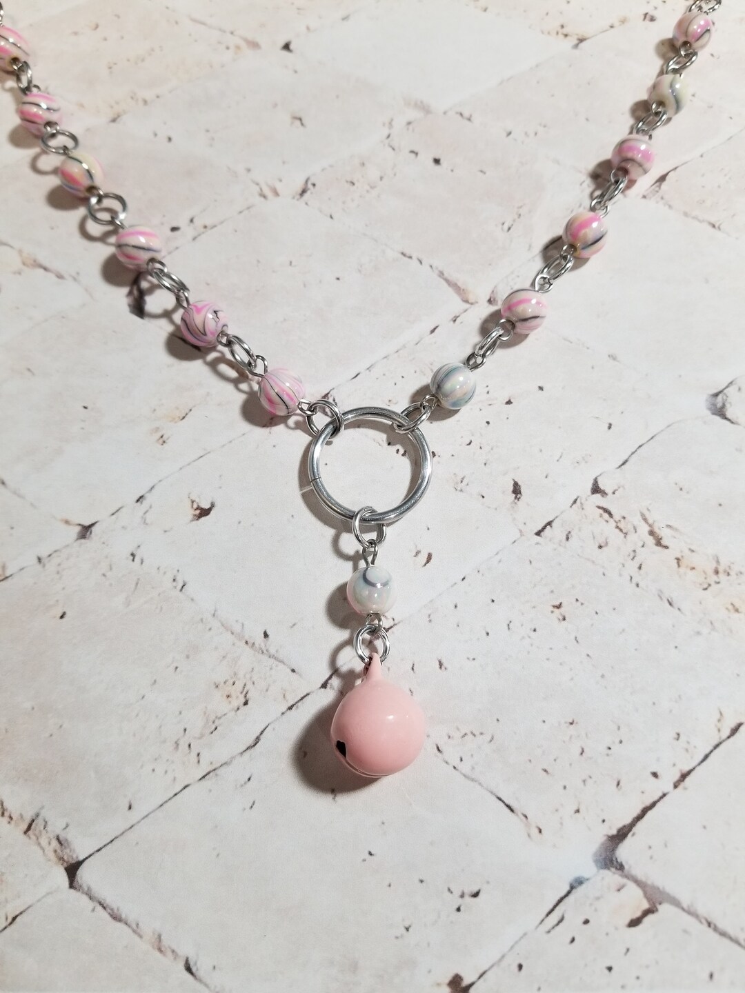 Kitten Day Collar, Discreet Day Collar, Glass Beads, BDSM Collar, O ...