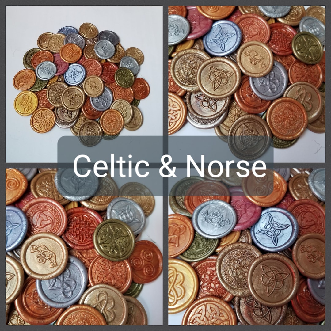 Wax Seal DND Coins, Norse and Celtic Wax Seals, Dnd Coins, Dnd Counters ...