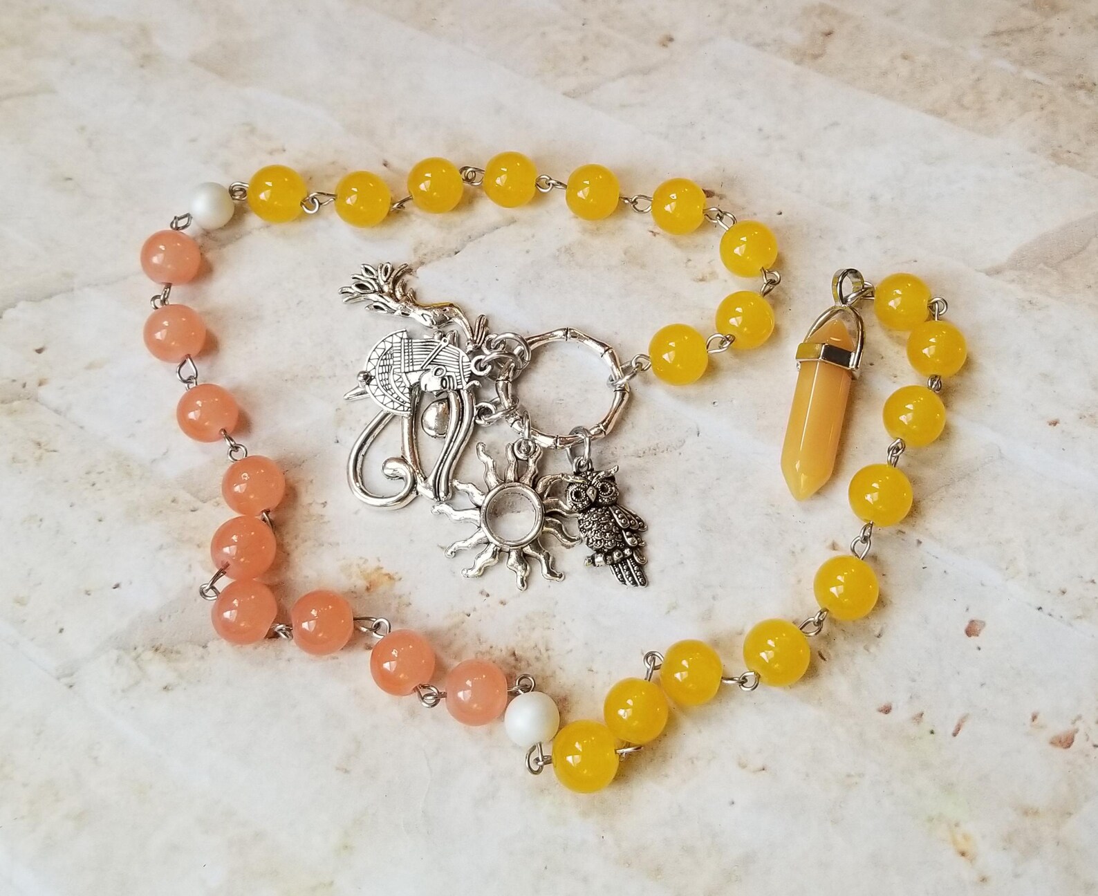 Horus Prayer Beads, Egyptian God Prayer Beads, Hand-wired, Beautiful ...