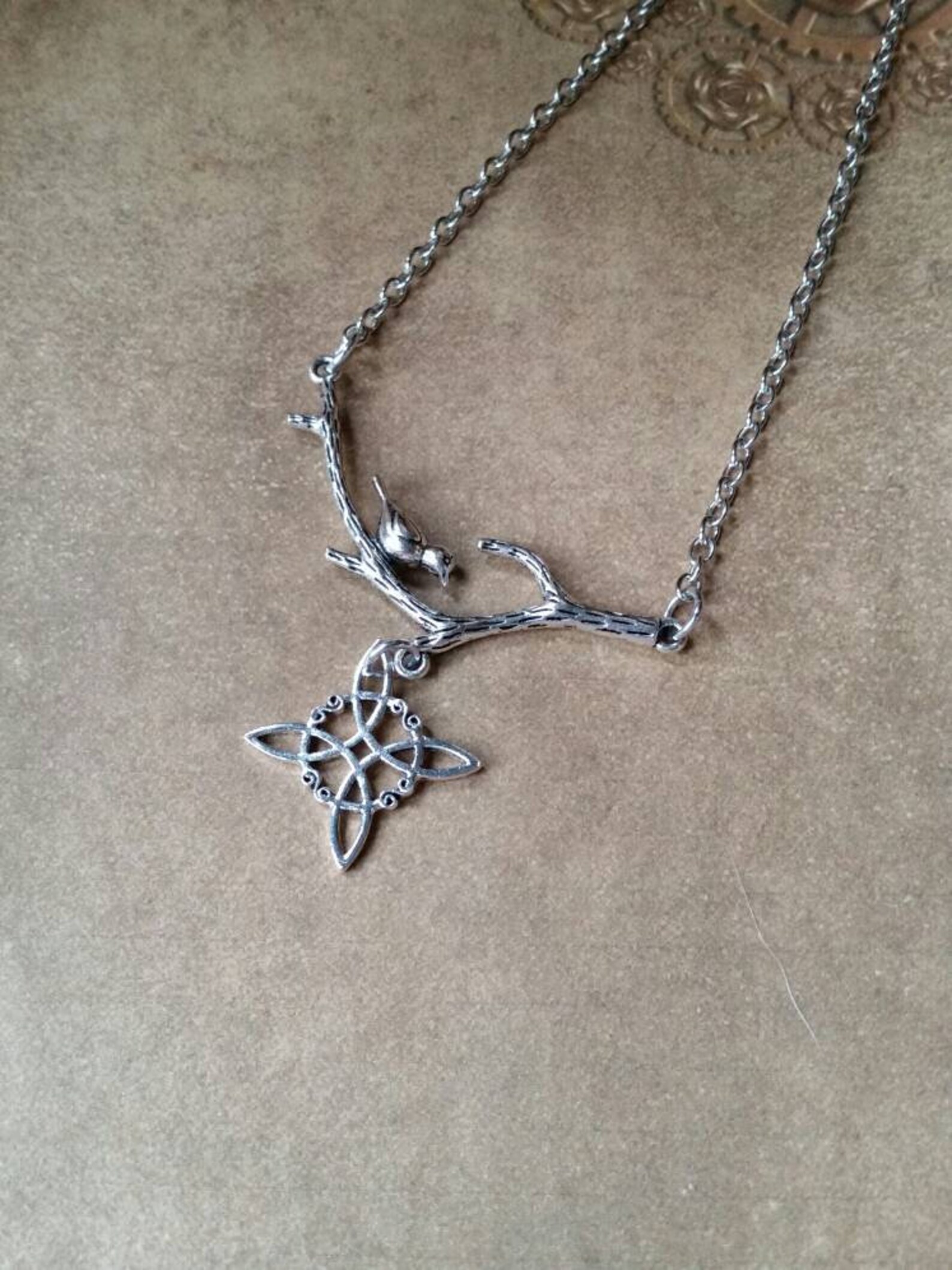 Witches Knot Necklace Witch Jewelry Tree Branch Connector - Etsy Sweden