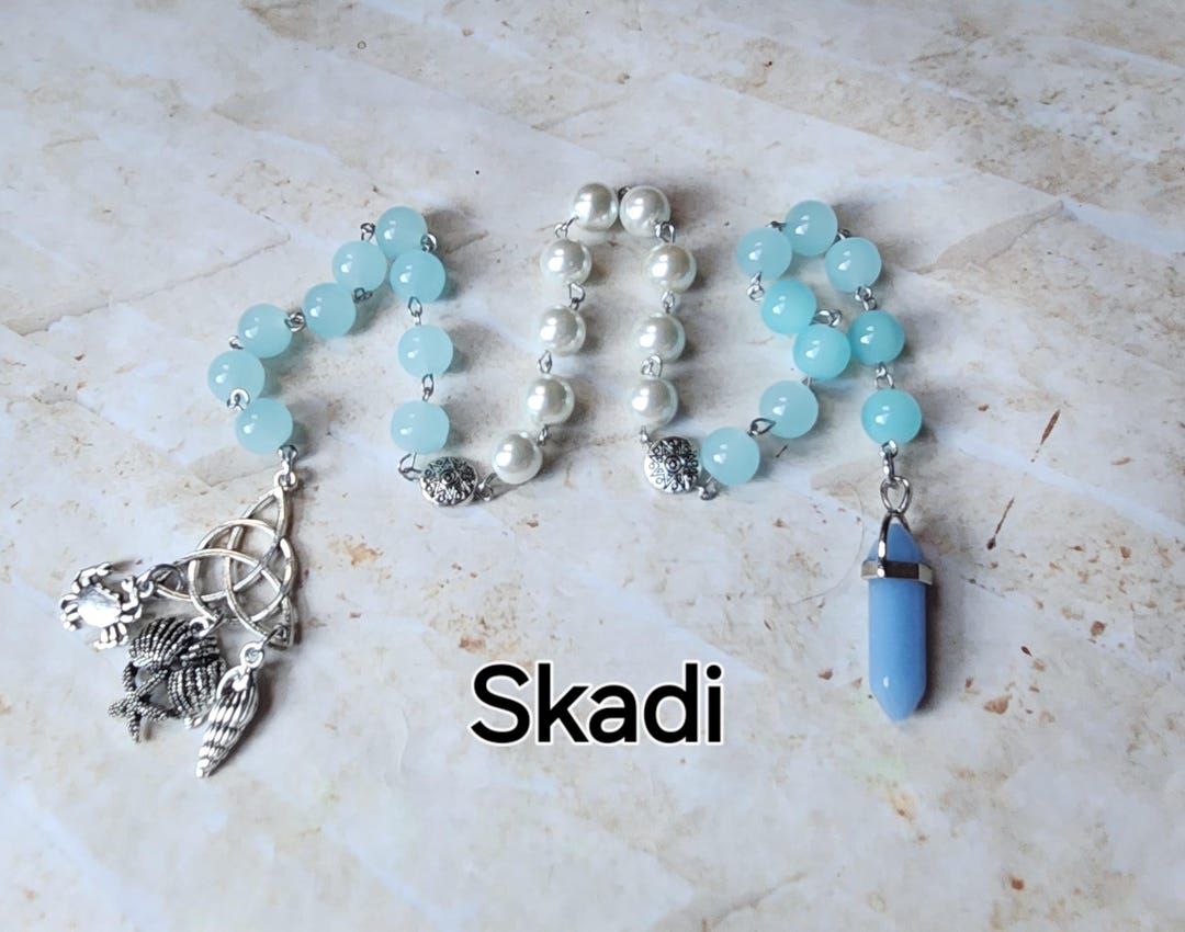 Skadi Prayer Beads, Goddess Prayer Beads, Hand-wired, Beautiful Beads ...