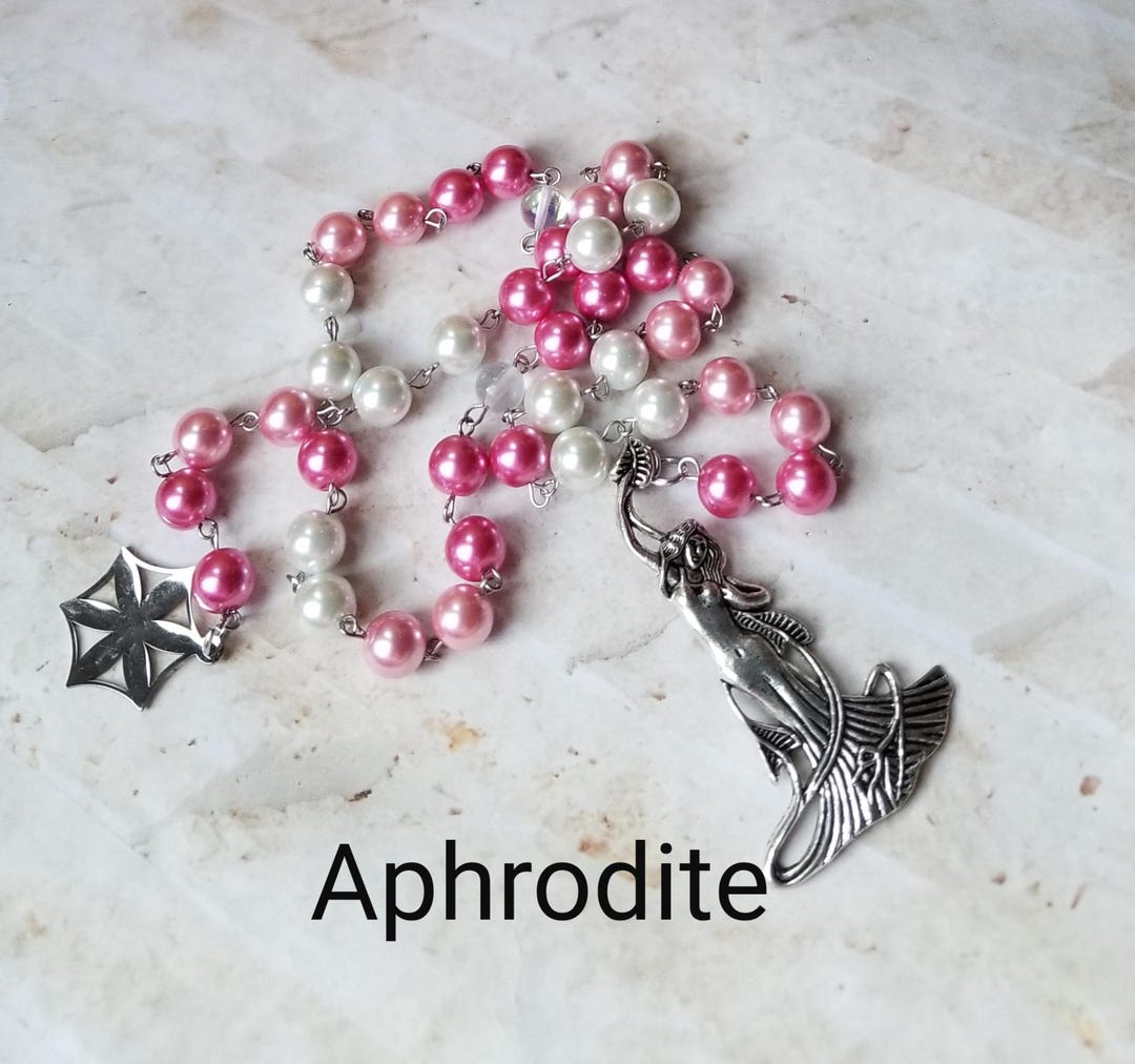 Aphrodite Prayer Beads, Goddess Prayer Beads, Hand-wired, Beautiful ...