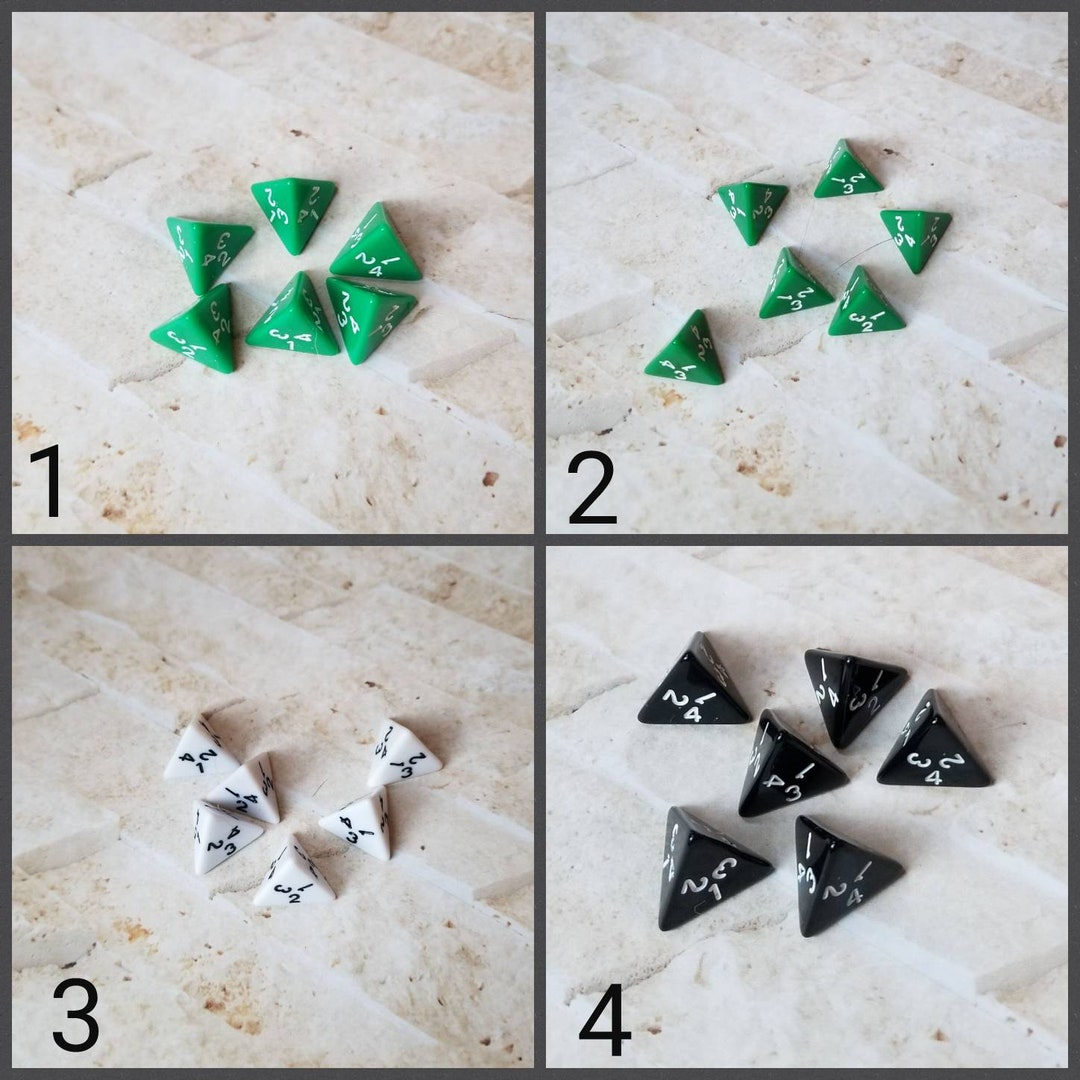 Individual D4 Die ONE Single D4 Dnd Die Polyhedral Gaming - Etsy