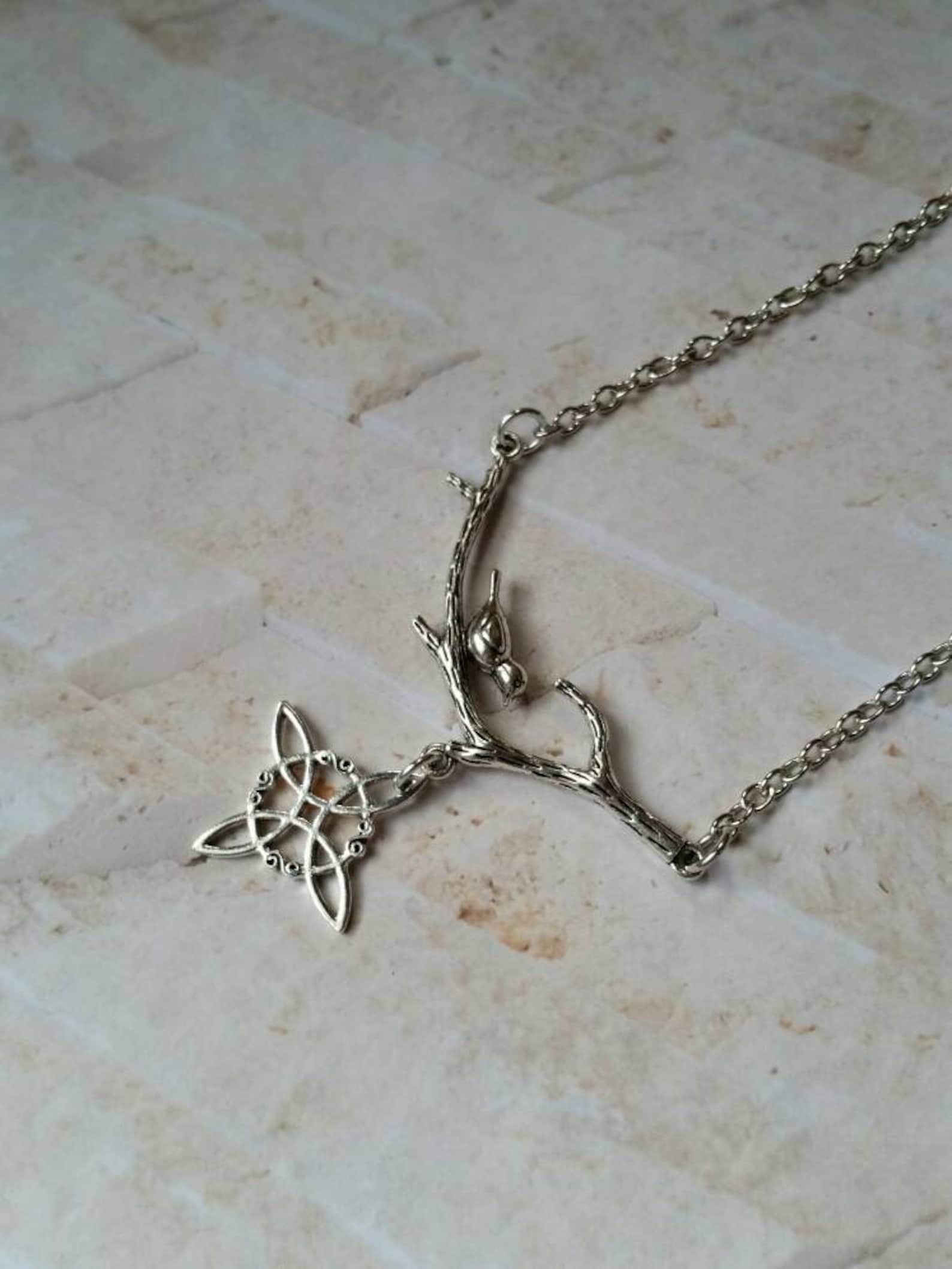 Witches Knot Necklace Witch Jewelry Tree Branch Connector - Etsy