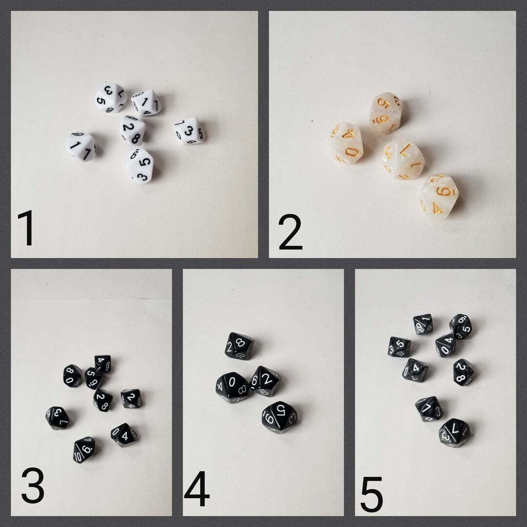 ONE Individual D10 Dnd Die, Polyhedral Gaming Dice, Dnd Dice, RPG Dice ...