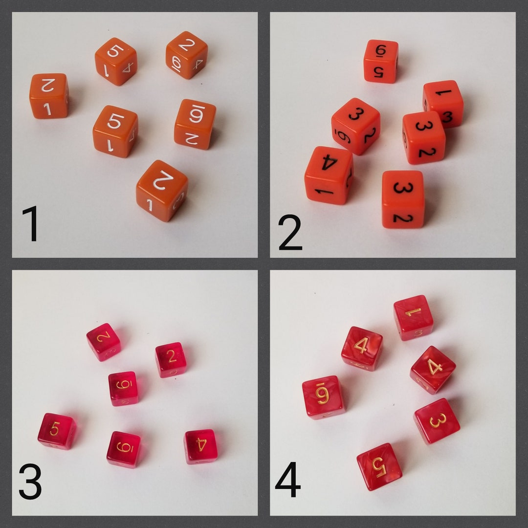 Individual 16mm D6 Dnd Die, Extra Polyhedral Gaming Dice, Dnd Dice, RPG ...