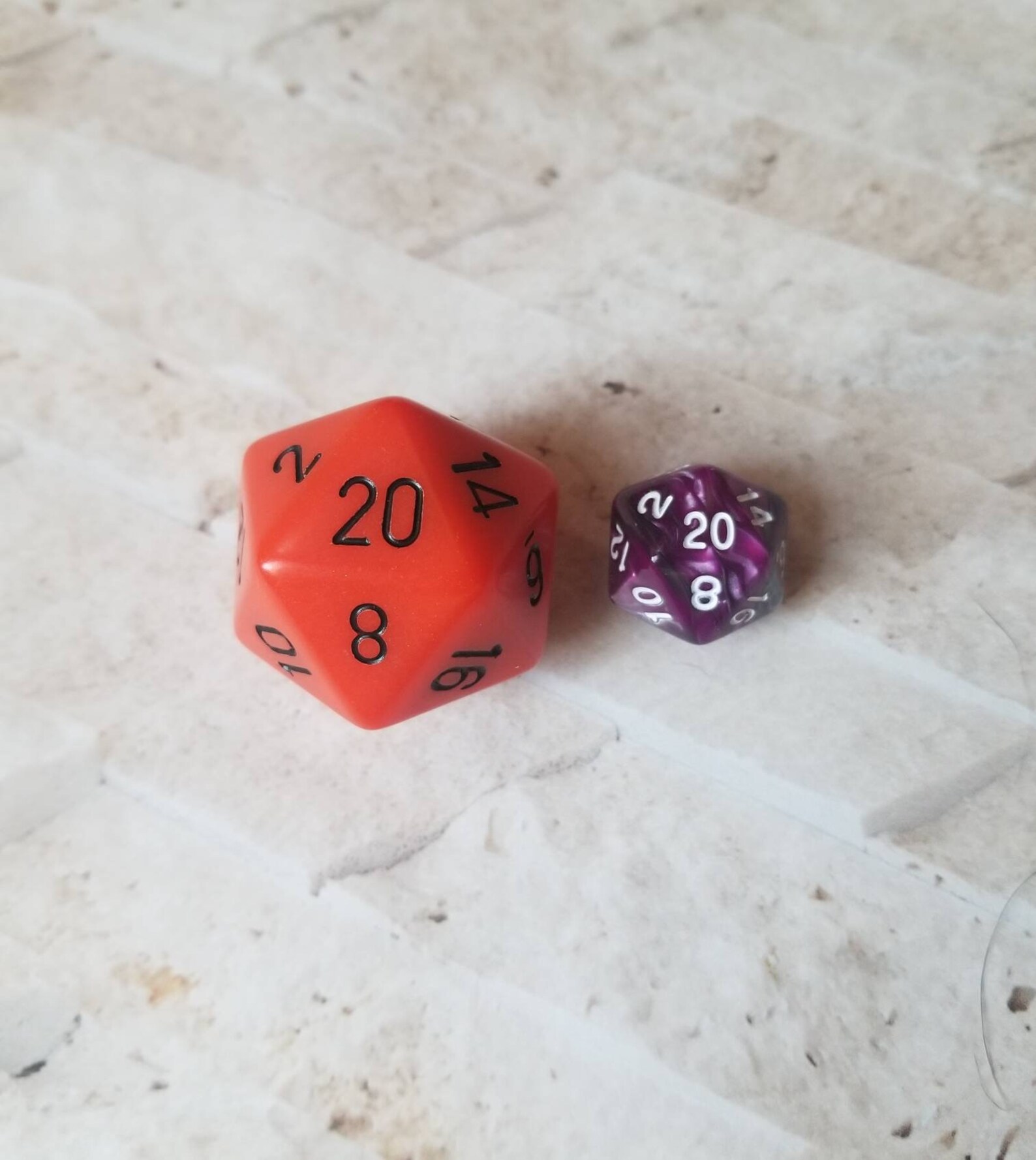 Orange and Black 34mm Jumbo D20 Dnd Dice Oversized D20 - Etsy UK