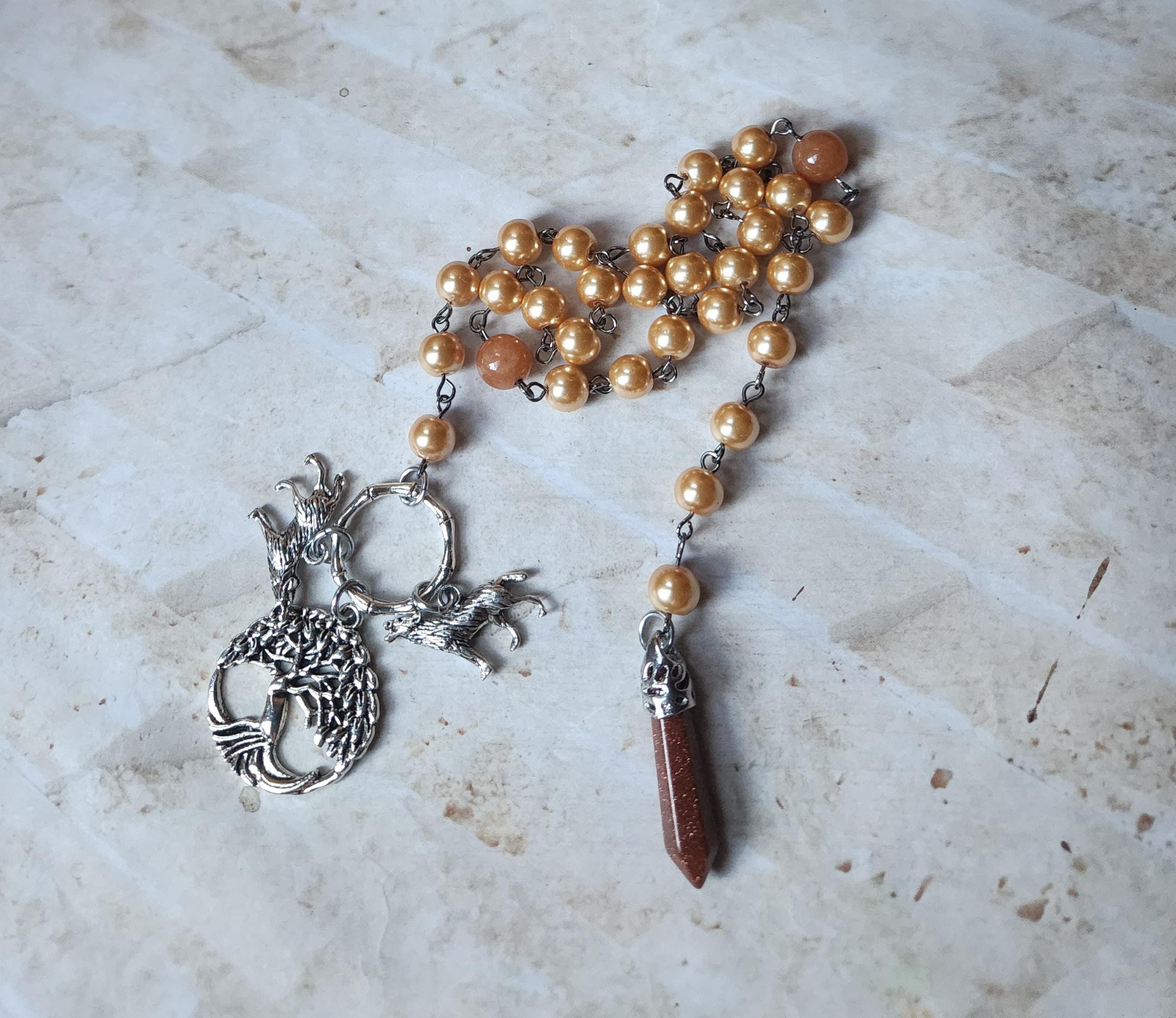 Vidar Prayer Beads, Deity Prayer Beads, Hand-wired, Beautiful Beads ...