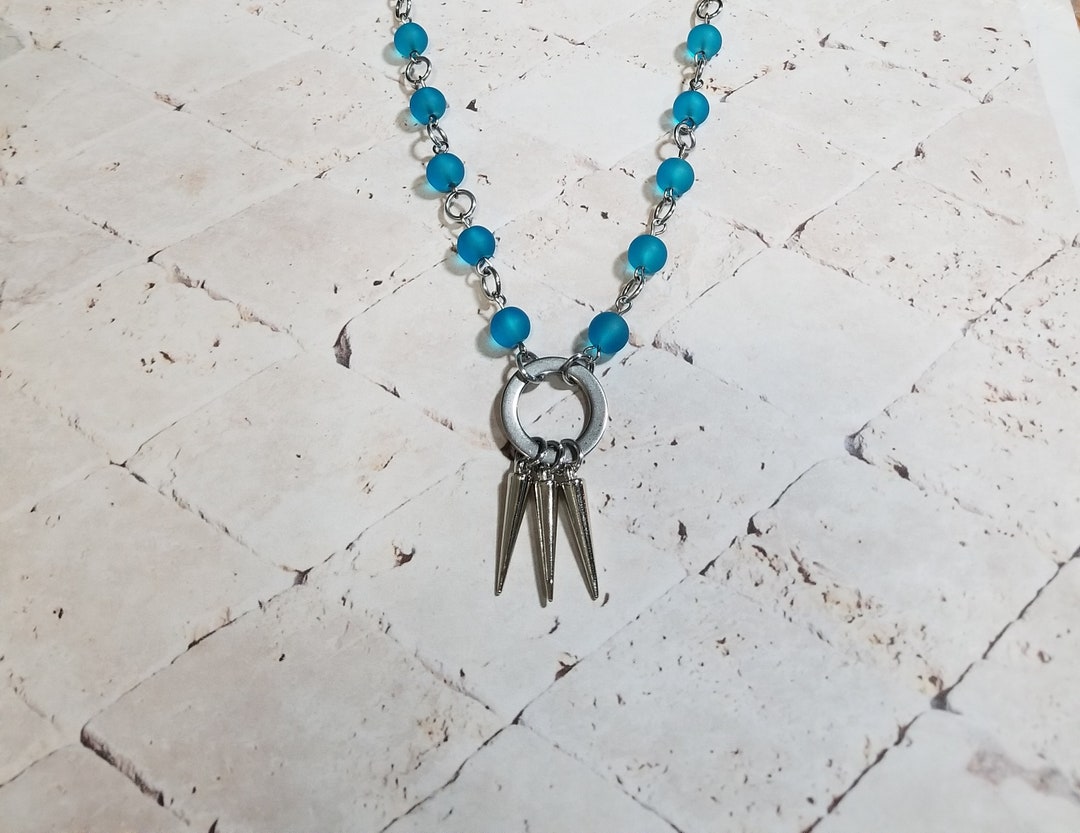 Discreet Day Collar, Sub Day Collar, BDSM Collar, O Ring Necklace, Blue ...