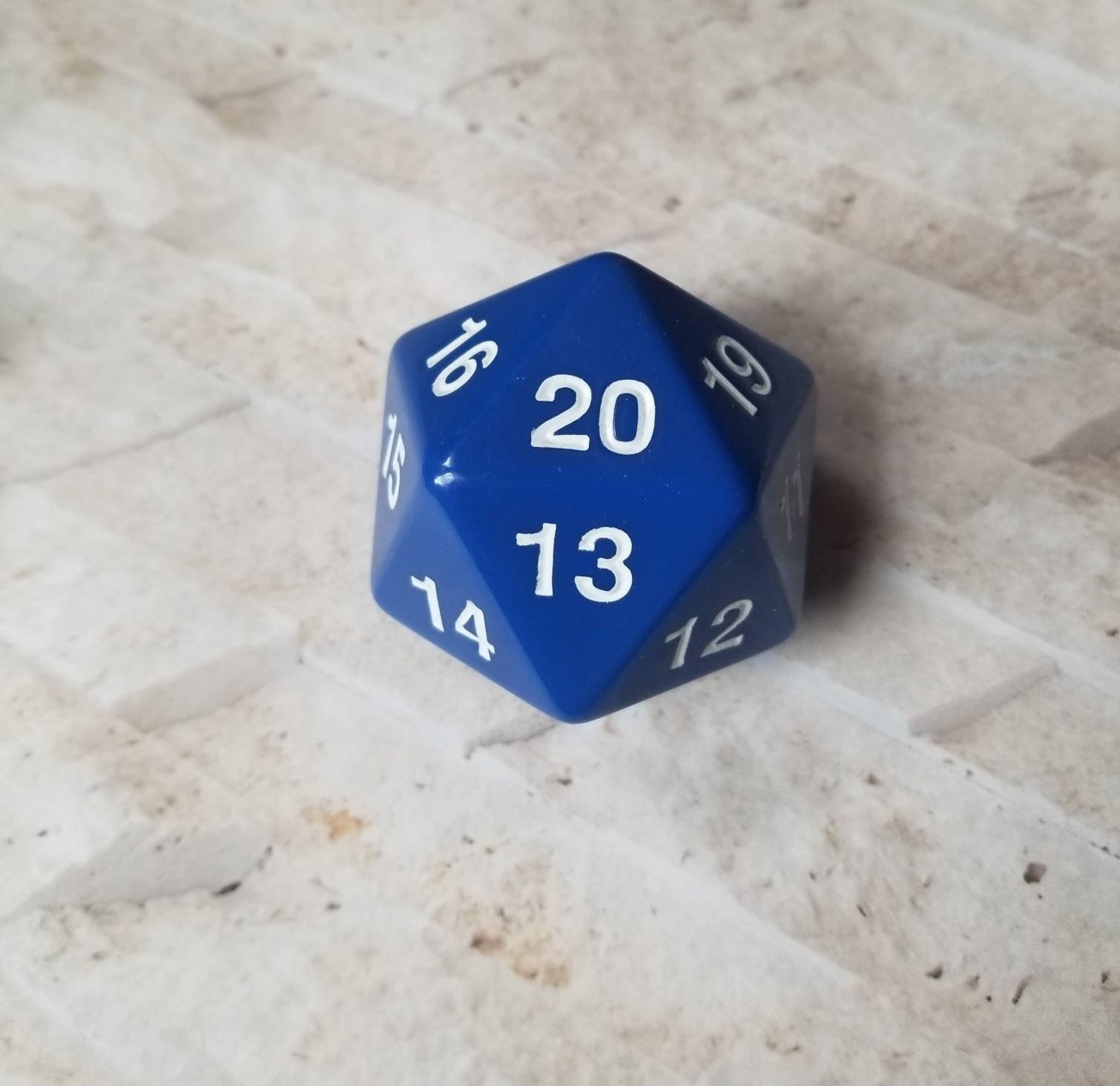 Super Mega Jumbo 55mm D20 Blue D20 Oversized D20 Extra - Etsy