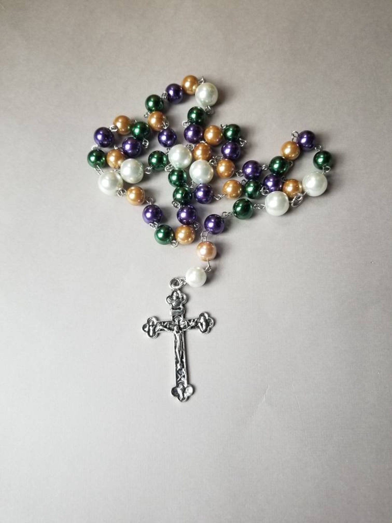 Lutheran Mardi Gras Lutheran Prayer Beads, Lutheran, Stainless Steel ...
