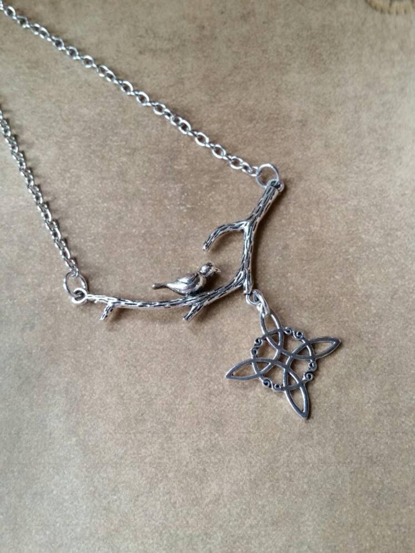 Witches Knot Necklace Witch Jewelry Tree Branch Connector - Etsy