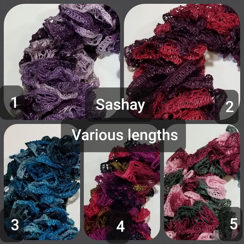 Ruffle Scarf Yarn - Etsy
