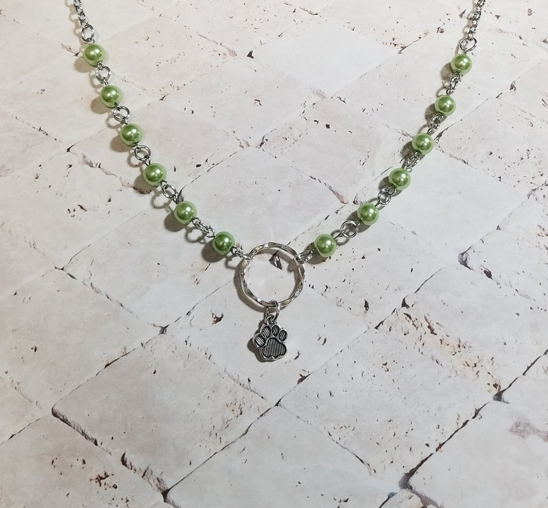 Kitten Day Collar Discreet Day Collar Glass Beads BDSM - Etsy