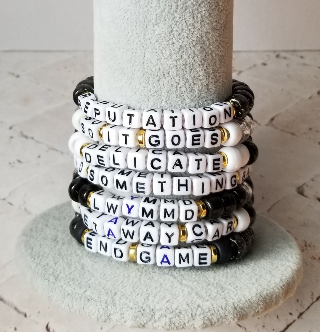 Set of 7 TS Album and Song Friendship Bracelets, Swiftie Bracelets ...