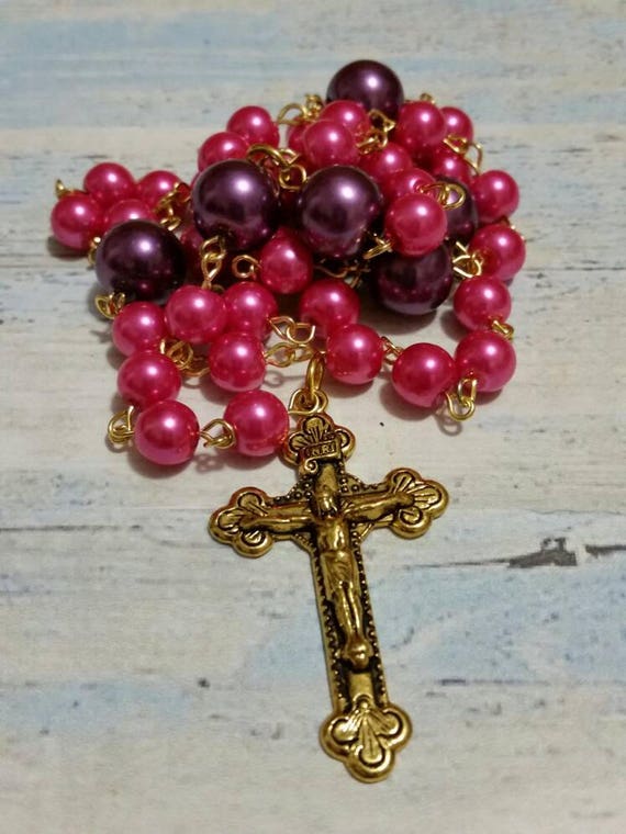 Prayer beads Lutheran rosary Lutheran prayer beads gold | Etsy