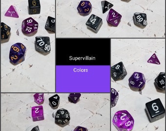 Villain Dice Set - Etsy