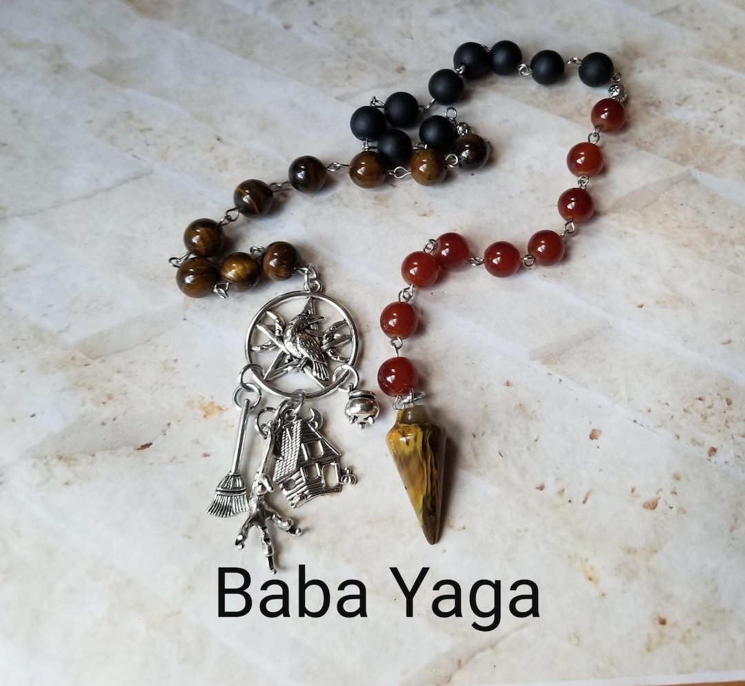 Baba Yaga Prayer Beads, Goddess Prayer Beads, Hand-wired, Beautiful ...