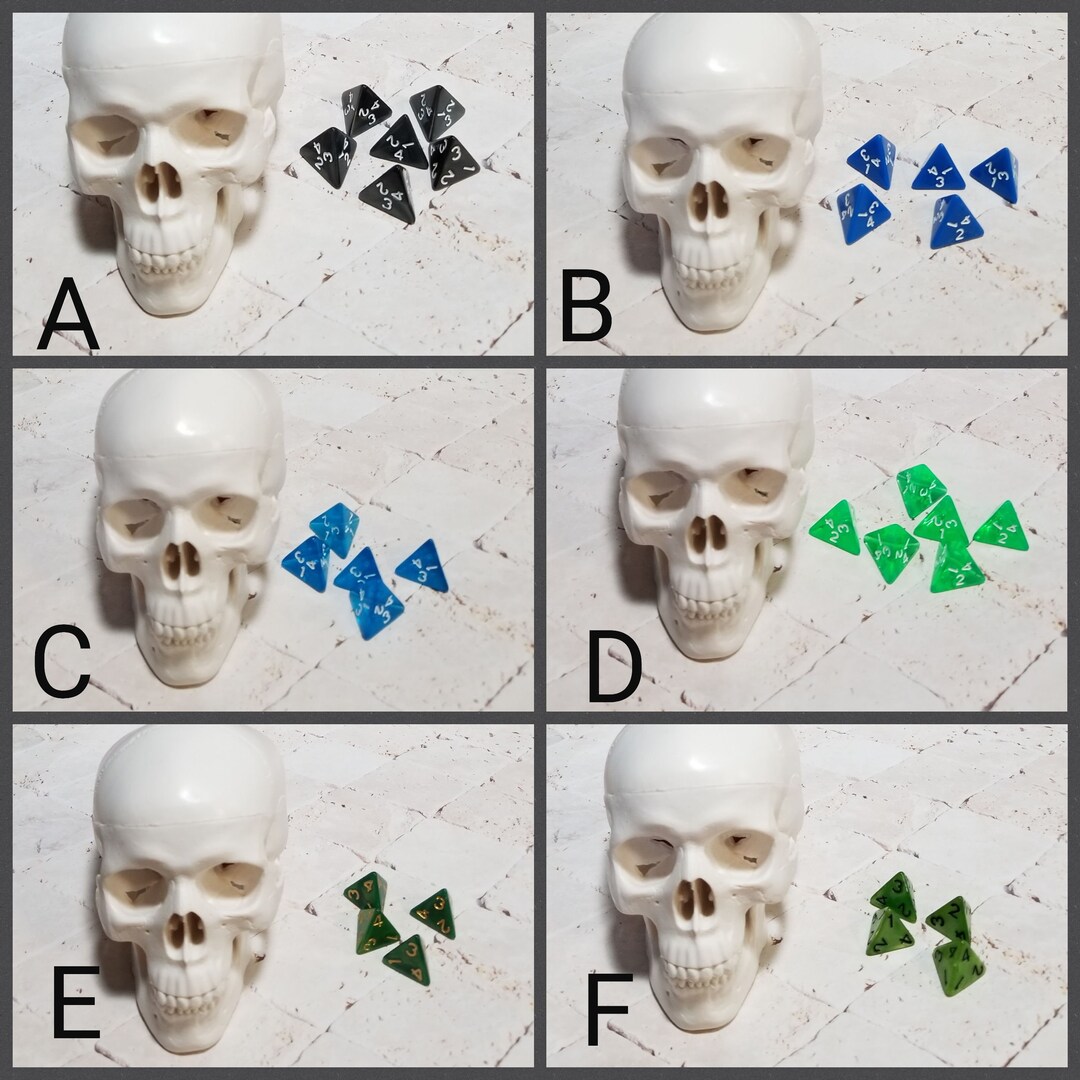 Individual D4 Die ONE Single D4 Dnd Die Polyhedral Gaming - Etsy