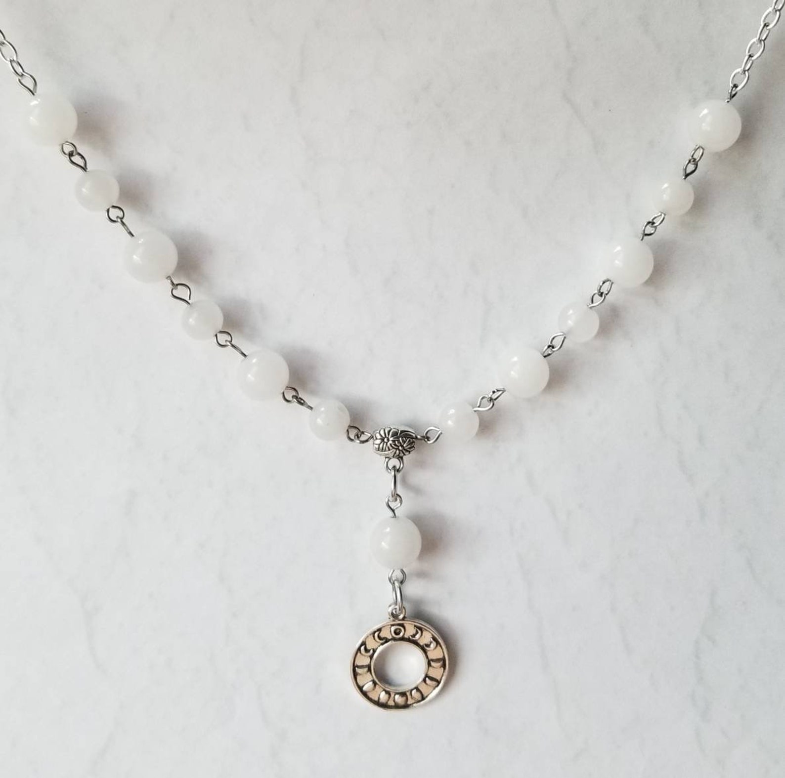 13 Moons Necklace, 13 Moons Jewelry, Moon Phase Necklace, Pagan Moon ...