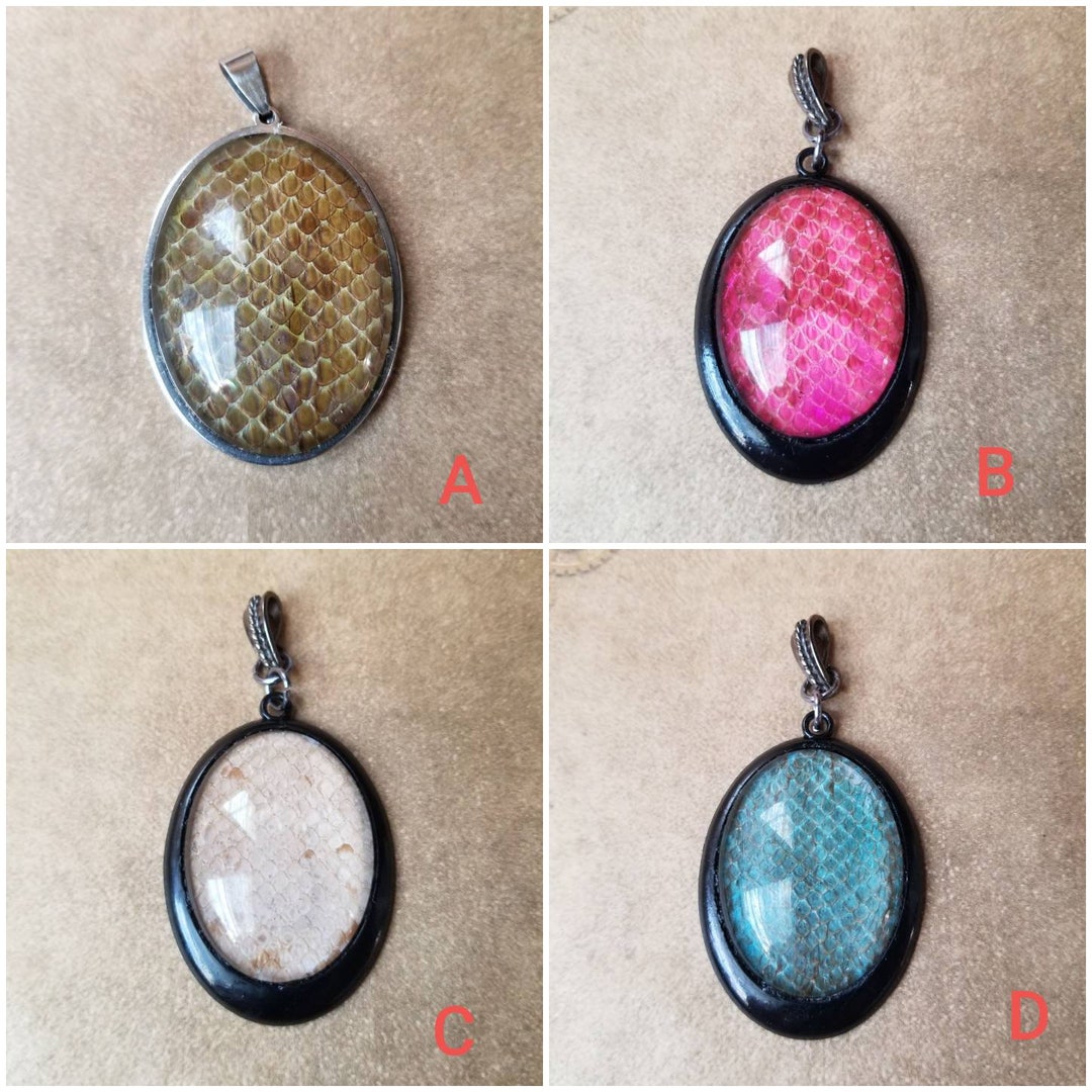 Snake Shed Jewelry, Snake Shed Pendant, Snakeskin Necklace, Cruelty ...