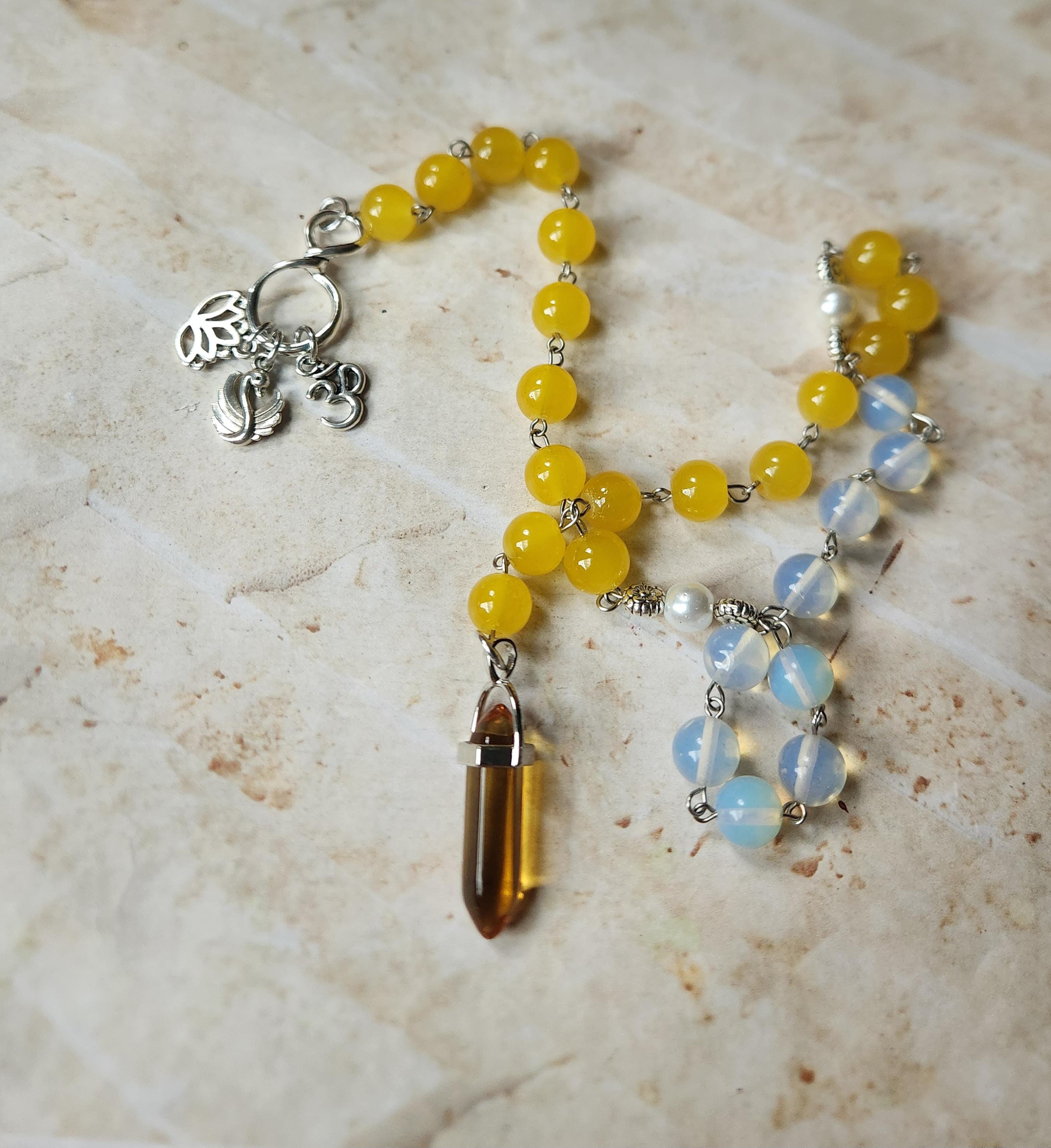 Brahma Prayer Beads, Hindu God Prayer Beads, Hand-wired, Beautiful ...