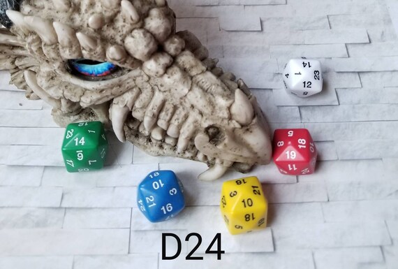 One D24 Die Individual Extra Dnd Dice D24 Polyhedral Dice - Etsy