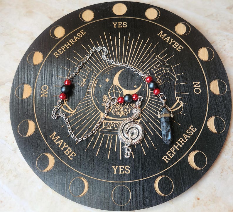 The Morrigan Pendulum, Goddess Pendulum, Divination, Dowsing Pendulum ...