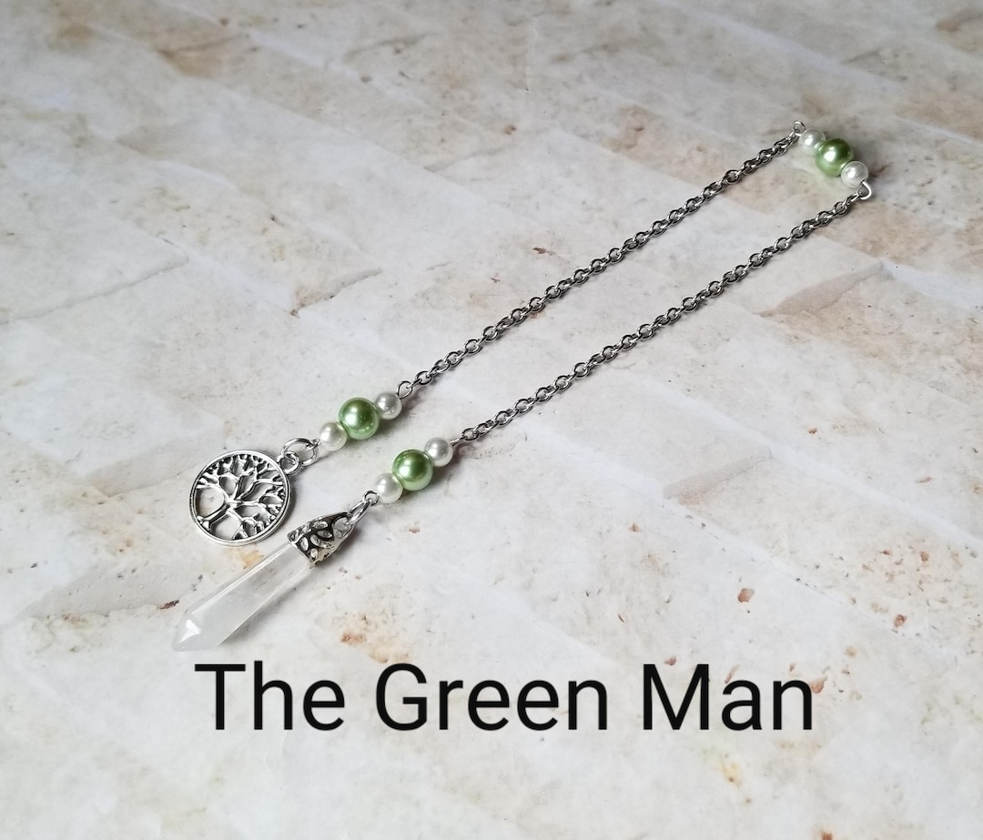 The Green Man Pendulum, God Pendulums, Divination, Dowsing Pendulum ...
