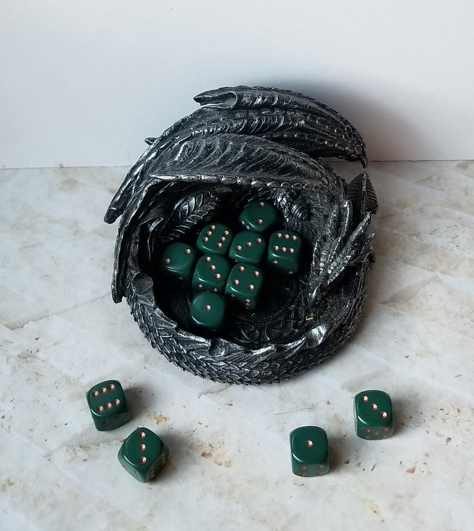 Single Chessex Dusty Green and Copper D6 Die, Extra 16mm D6 Dnd Dice ...