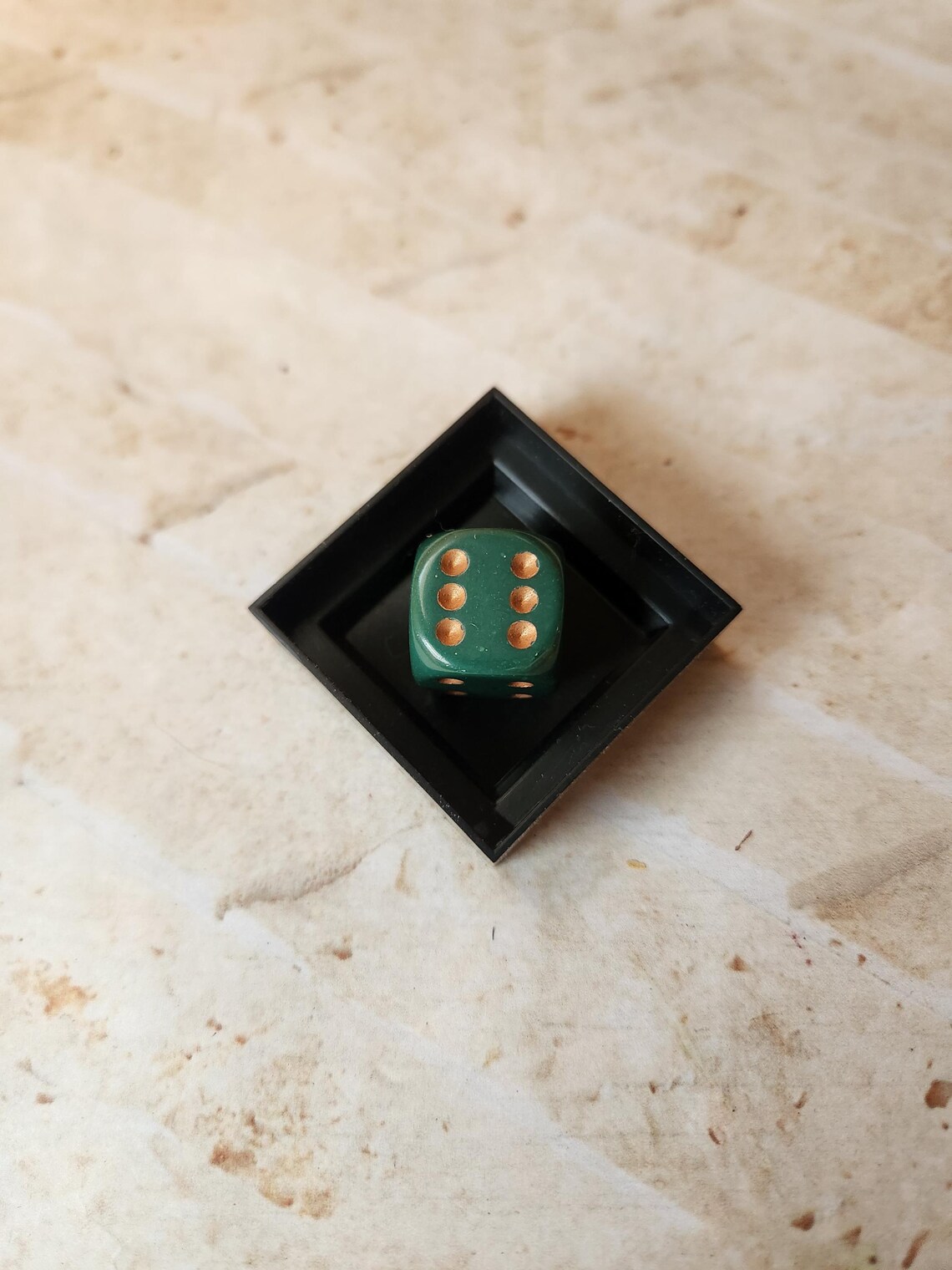 Single Chessex Dusty Green and Copper D6 Die, Extra 16mm D6 Dnd Dice ...