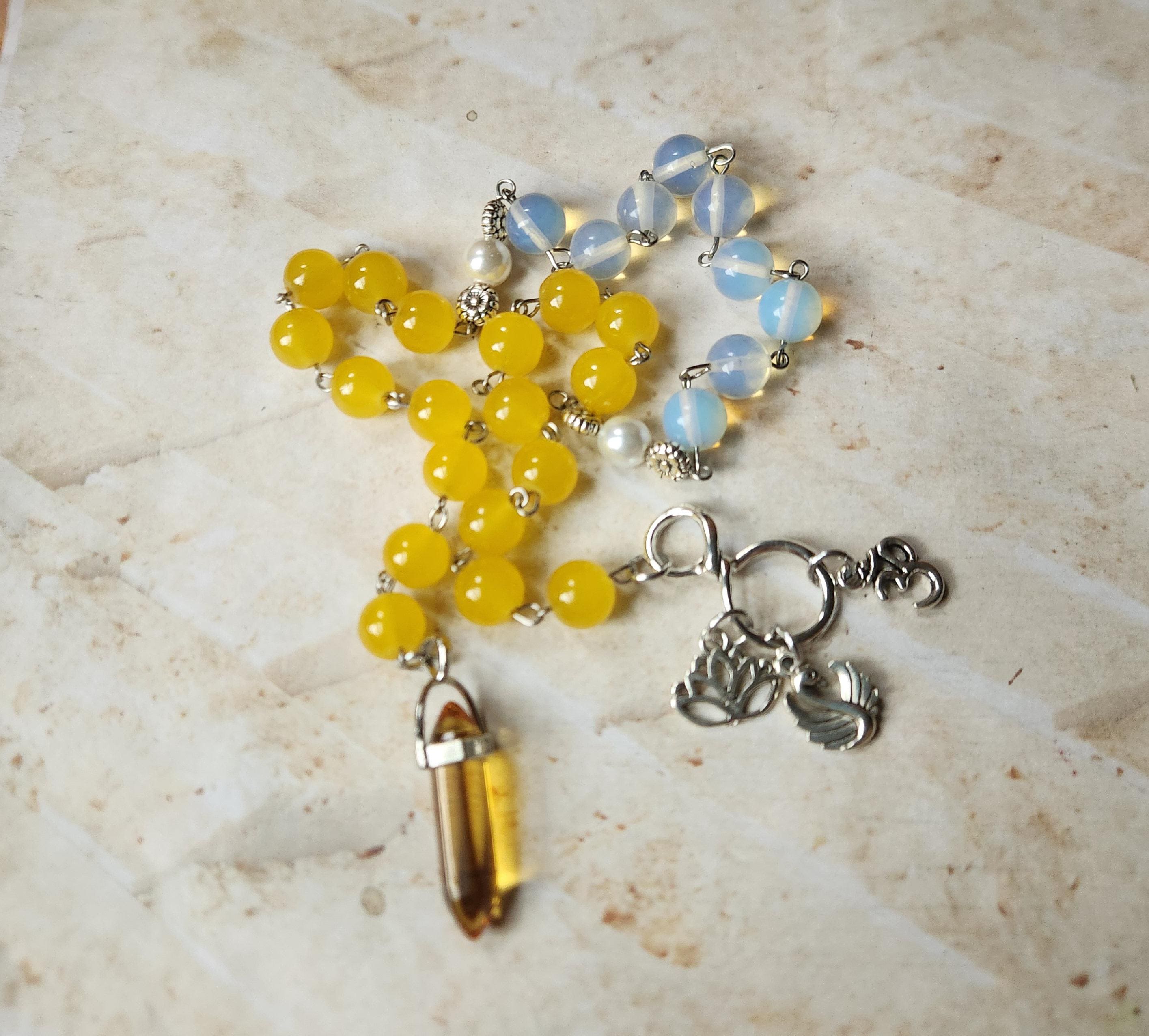 Brahma Prayer Beads, Hindu God Prayer Beads, Hand-wired, Beautiful ...