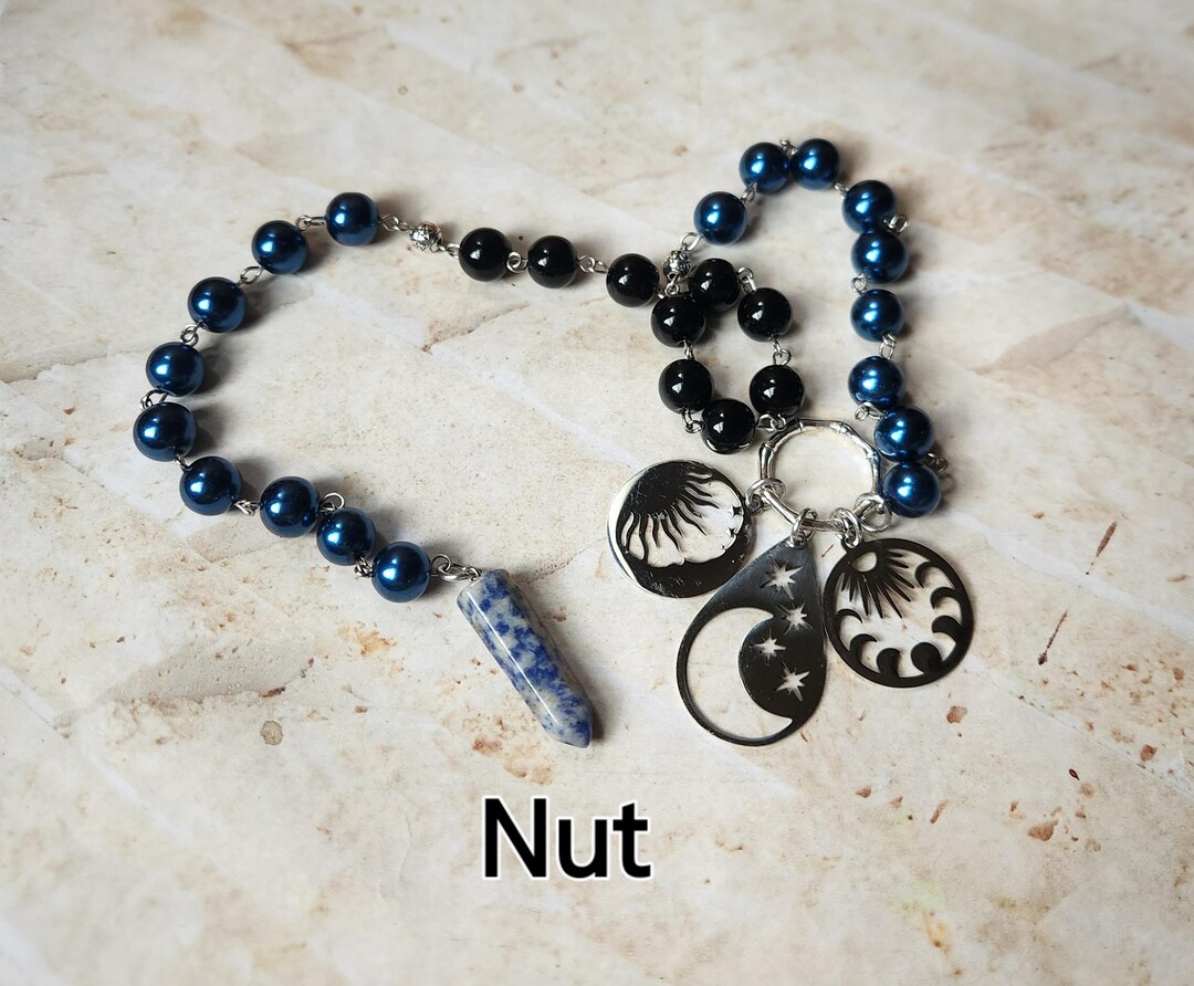 Nut Prayer Beads, Nut Goddess Prayer Beads, Hand-wired, Beautiful Beads ...