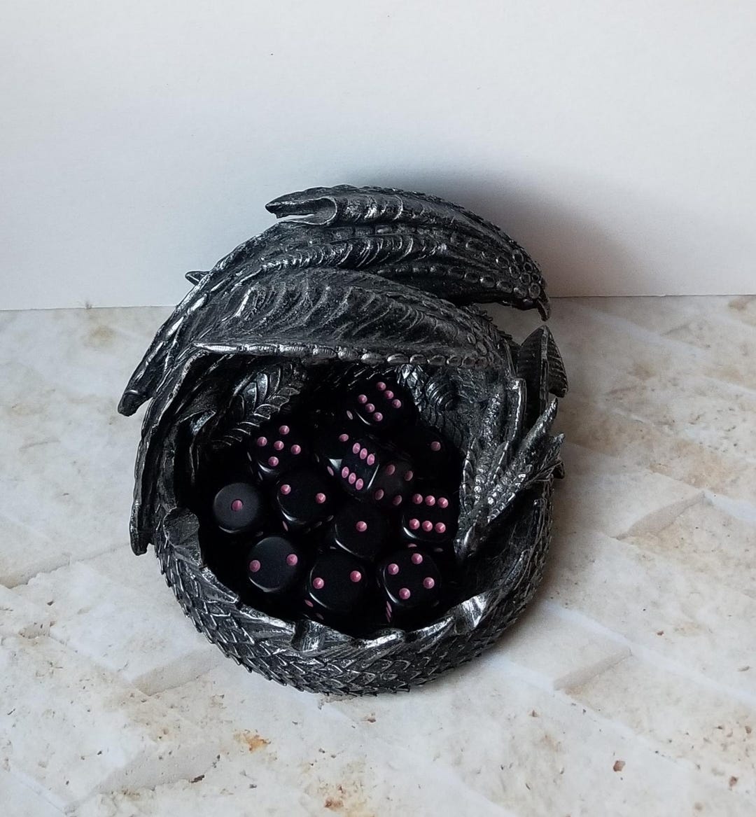 Single Chessex Black and Pink D6 Die, Extra 16mm D6 Dnd Dice, Ornate ...