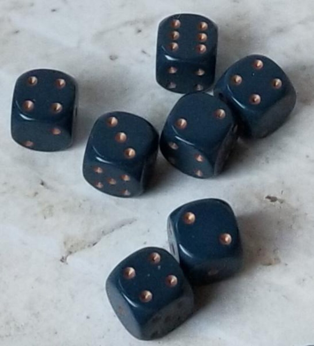 Single Chessex Dusty Blue and Copper D6 Die, Extra 16mm D6 Dnd Dice ...