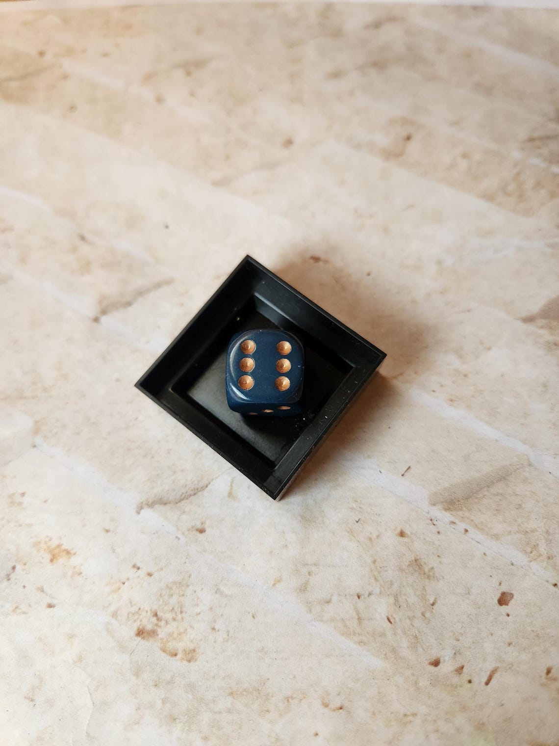 Single Chessex Dusty Blue and Copper D6 Die, Extra 16mm D6 Dnd Dice ...