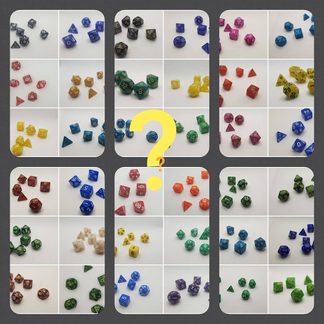 Grab Bag Dice, Mystery Polyhedral Gaming Dice, Dnd Dice Set, RPG Dice ...