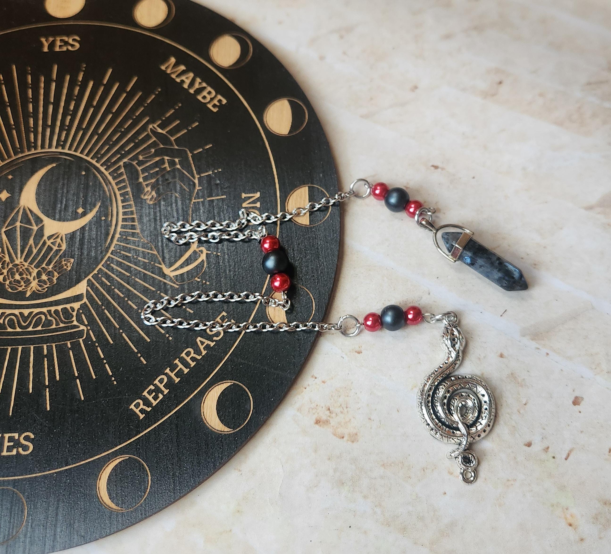 The Morrigan Pendulum, Goddess Pendulum, Divination, Dowsing Pendulum ...