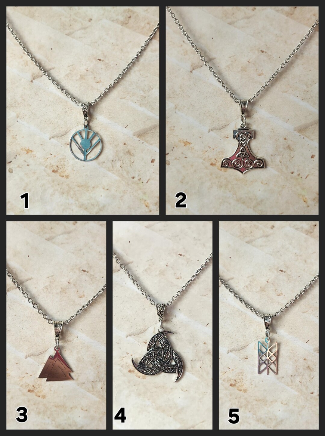 Norse Pendants, Shieldmaiden Symbol, Thor's Hammer, Walkout, Triple ...