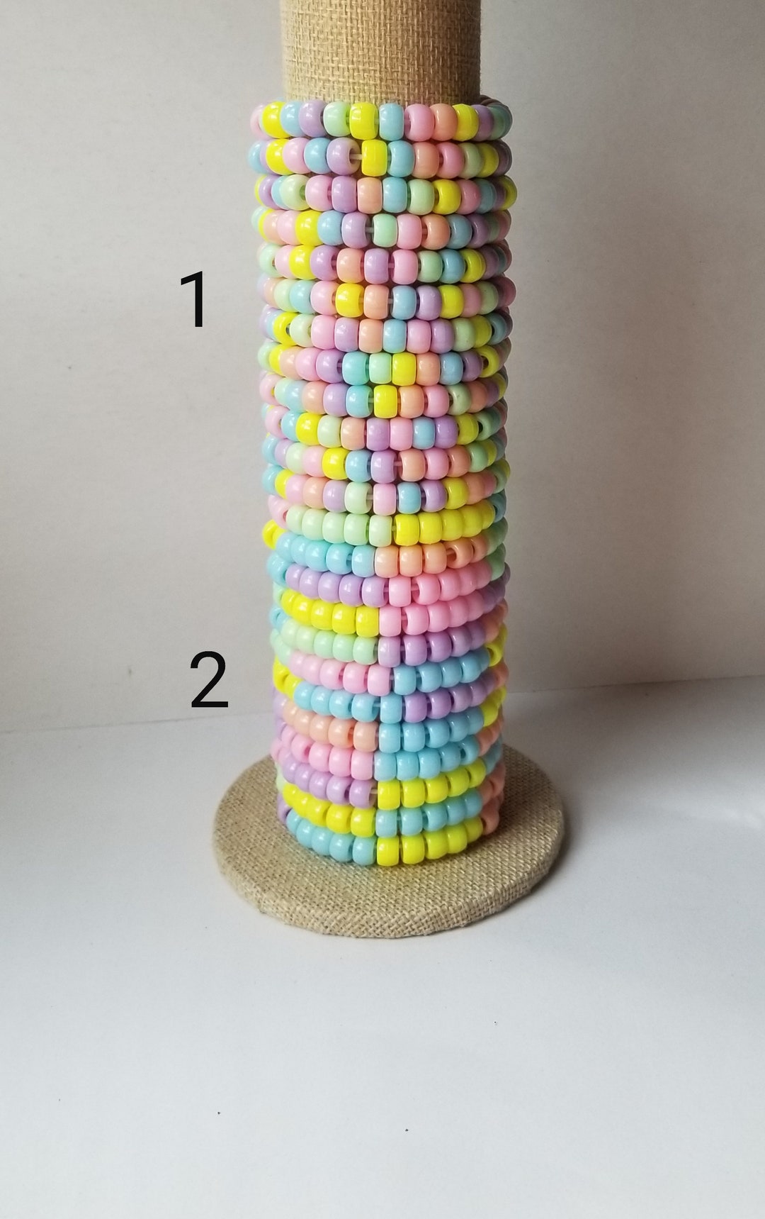 Easter Pastel Kandi Bracelets, Mixed Bead Bracelets, Friendship ...