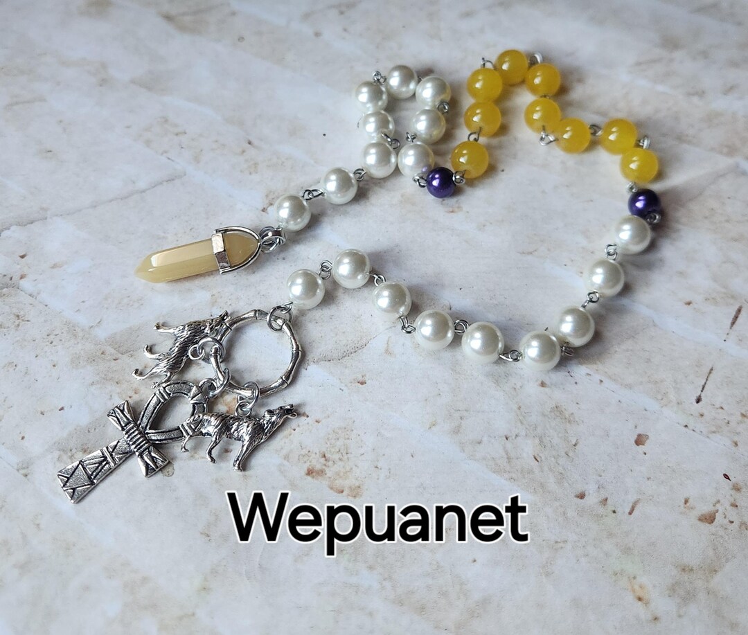 Wepuanet Prayer Beads, Egyptian God Prayer Beads, Hand-wired, Beautiful ...
