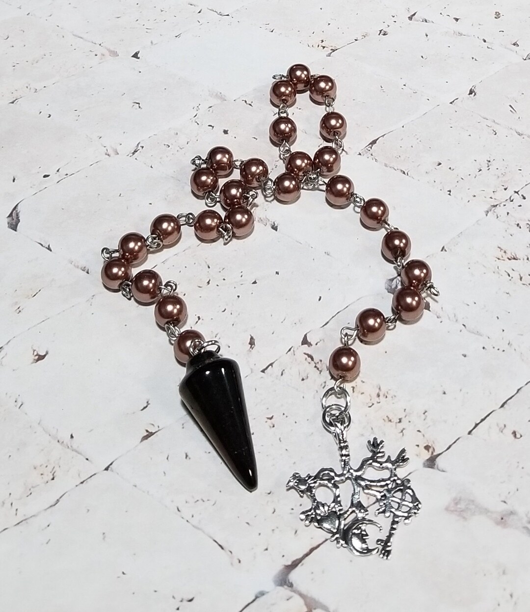 Cimaruta Pendulum, Italian Witches Amulet, Streagheria Amulet, Folk ...