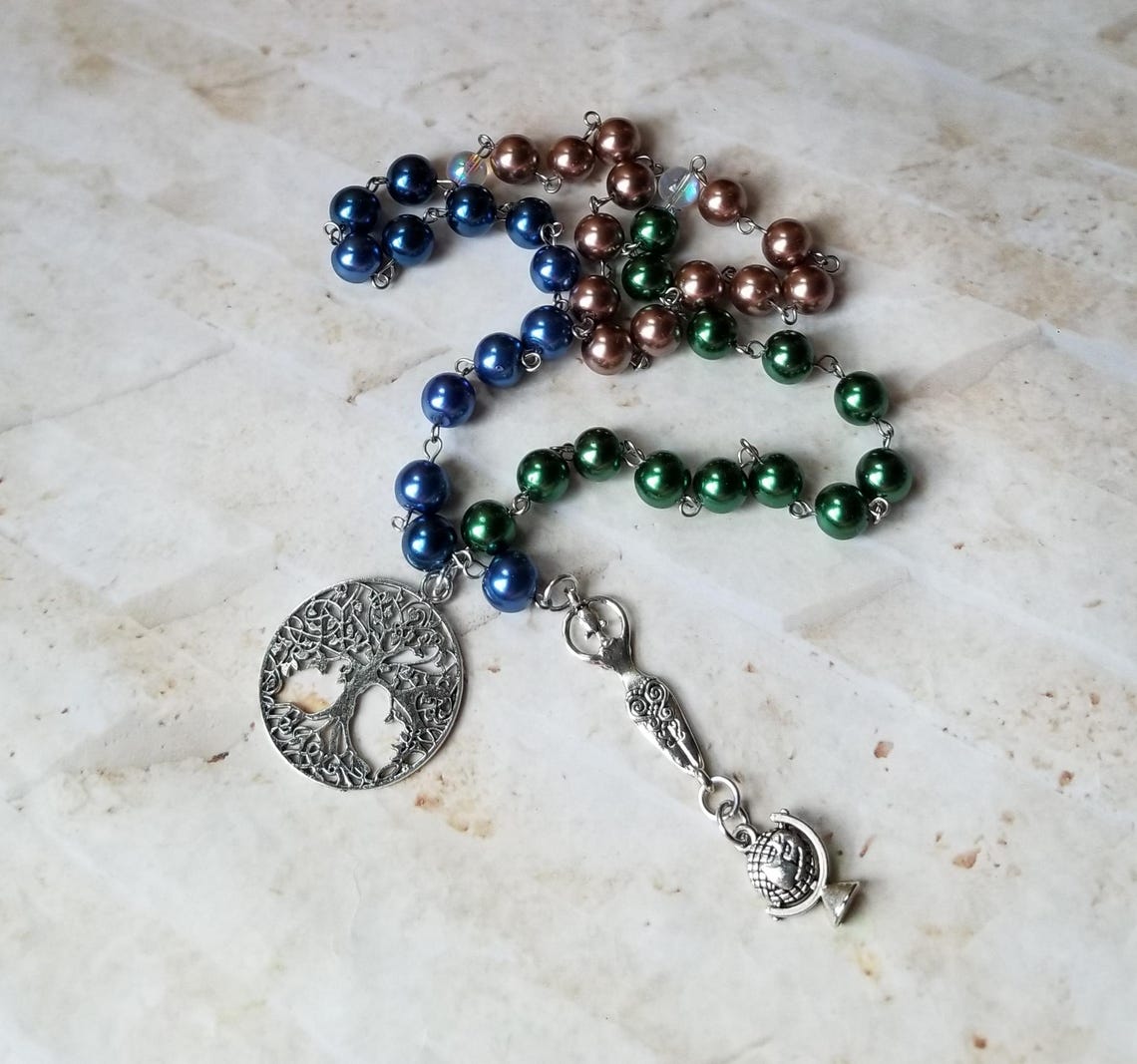 Pachamama Prayer Beads, Goddess Prayer Beads, Hand-wired, Beautiful ...