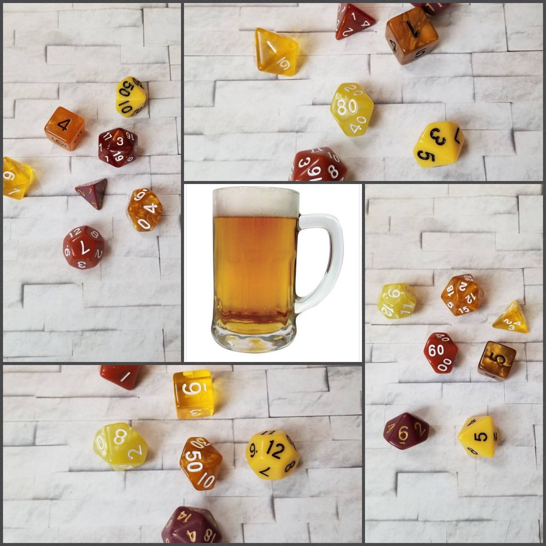 Beer 16mm Dnd Dice Sets, Brew Dnd Dice Sets, Themed Hand Picked Dnd ...
