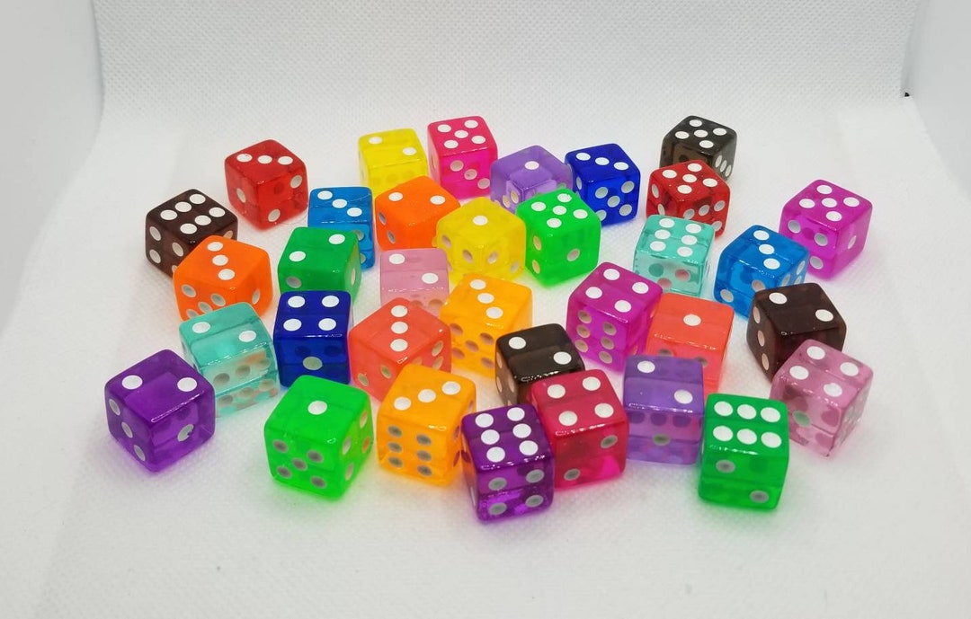 One Extra 16mm D6 Dnd Die, Translucent Polyhedral Gaming Dice, Dnd Dice ...