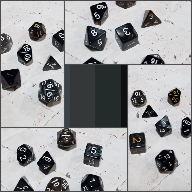 Black Dice Set - Etsy