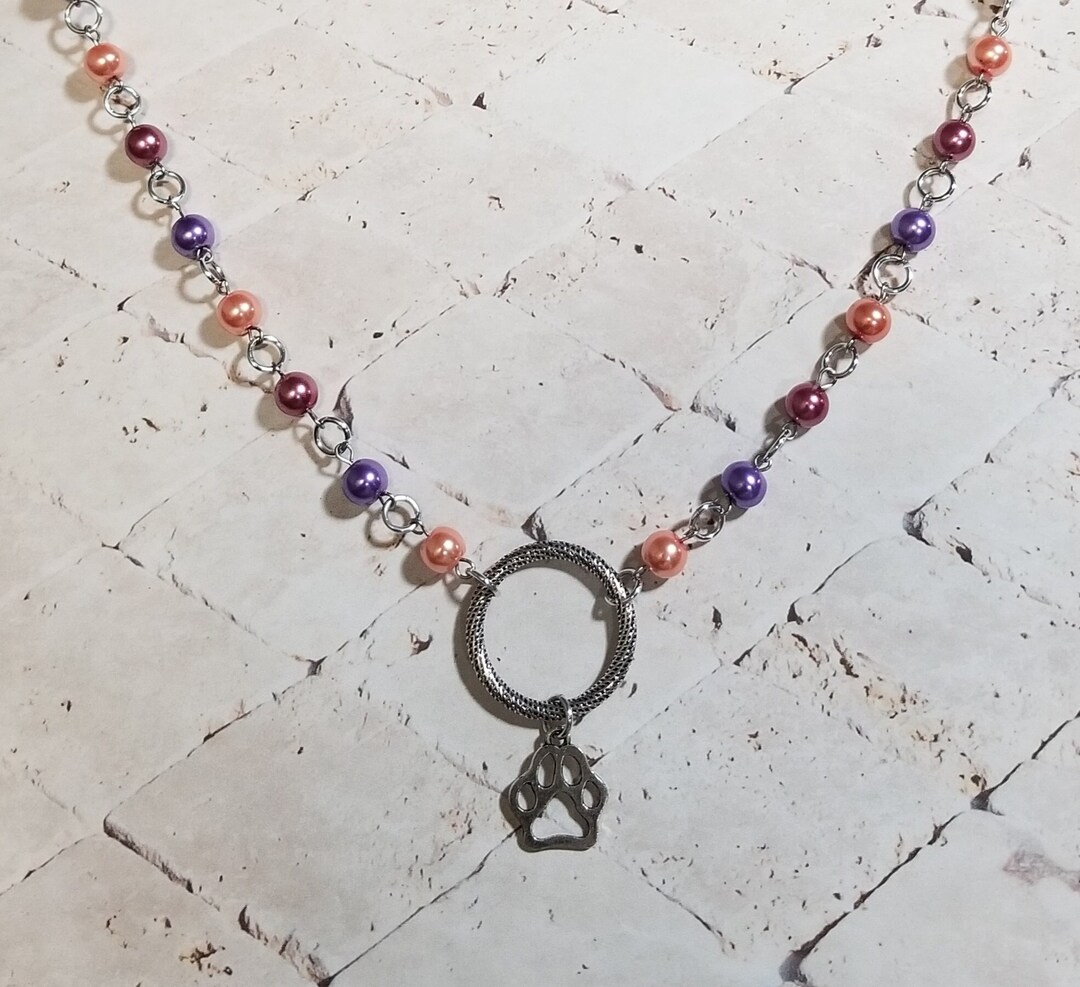 Kitten Day Collar, Discreet Day Collar, Glass Beads, BDSM Collar, O ...