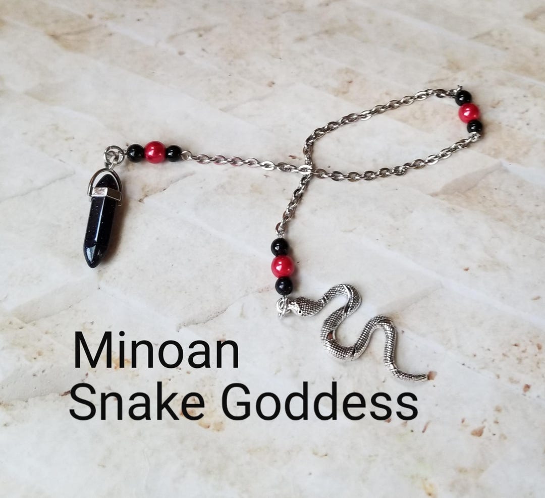 Minoan Snake Goddess Pendulum, Goddess Pendulum, Divination, Dowsing ...