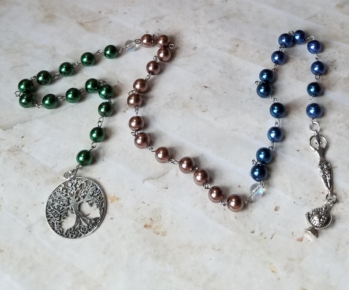 Pachamama Prayer Beads, Goddess Prayer Beads, Hand-wired, Beautiful ...
